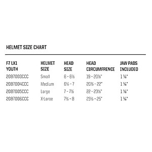 Schutt Sports F7 LX1 Youth Football Helmet (Facemask NOT Included), White, Medium