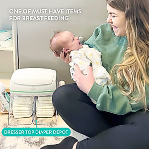 Prince Lionheart Warmies Wipes Warmer Designed for Reusable Cloth Wipes | Soft Glow Nighlight | Includes 1 everFRESH Pillow and 12 Warmies Cloth Wipes