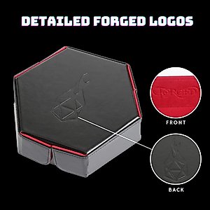 Forged Dice Co. 6.5 Inch Magnetic Folding Dice Tray - Portable Folding Dice Rolling Tray for use as DND Dice Tray D&D Dice Tray or Dice Game - Quiets Rolling Metal Dice and Folds Flat - Purple