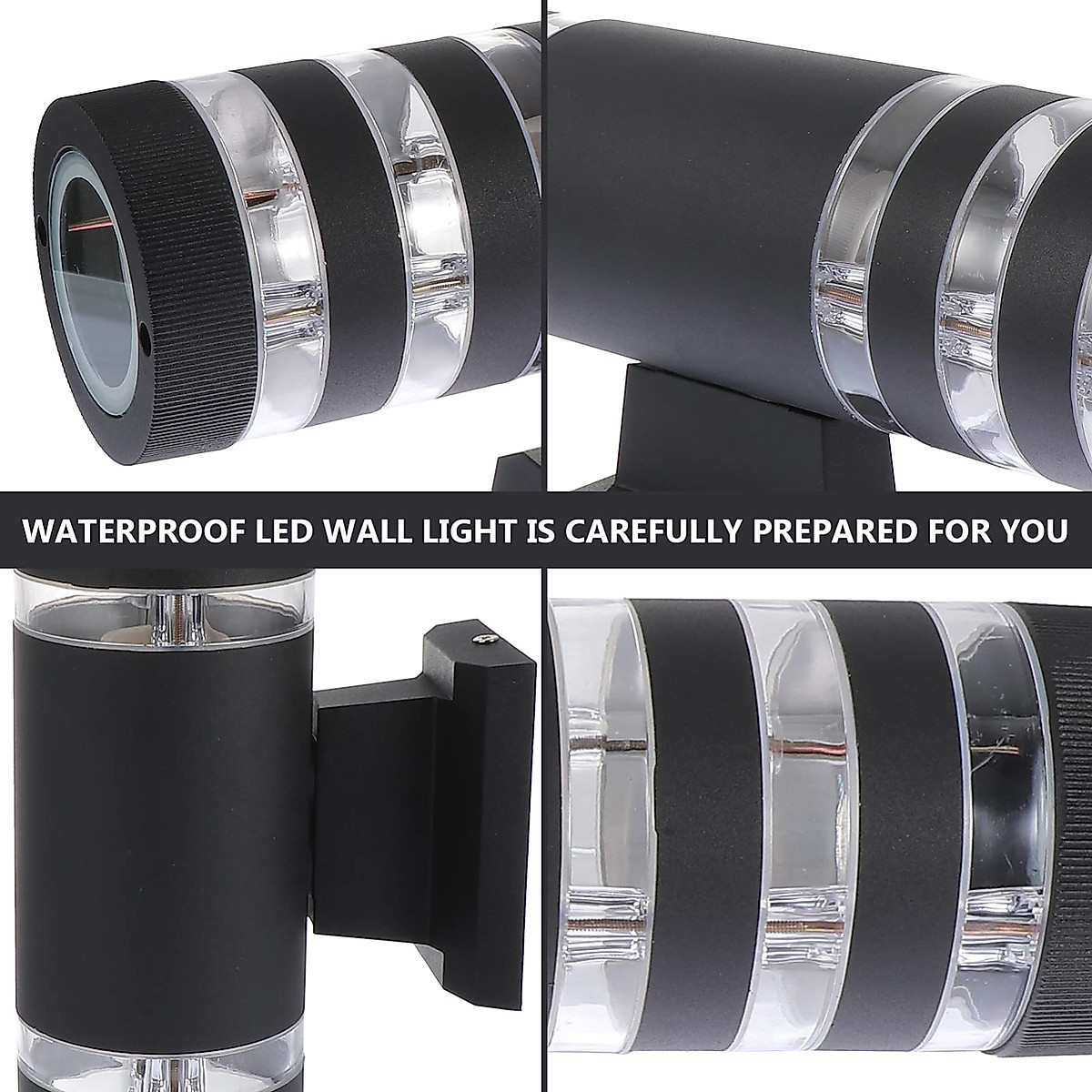balacoo 1pc Outdoor Wall Light Villa Led Light Yard Led Light Led Corridor Light Yard Wall Lamp Garden Wall Light Double Head Wall Light Waterproof Courtyard Light Outdoor Light