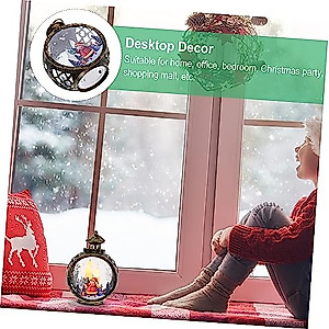 Abaodam Christmas Tree LED Lights Christmas Hanging Ornaments Xmas Glitter Lantern Snow Globe Lantern Table Decorations Christmas Tree Ornaments Christmas Light Pendants