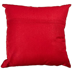 Violet Linen Seasonal Xmas Christmas Holiday Glories Pattern, Polyester Embroidered Jacquard, Ornaments, 18 Inch x 18 Inch, Square, Decorative Accent Throw Pillow