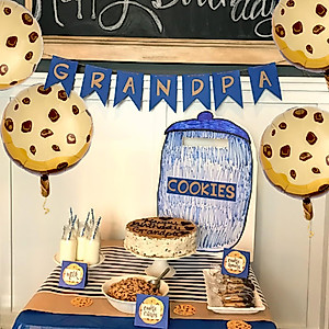 Chocolate Chip Cookie Balloon Milk and Cookies Party Decoartions Cookie Monster Party Supplies 1st Birthday Cookies Balloons 4 Count