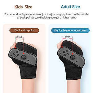 Leyu Smart Wrist Strap for Switch Just Dance 2025 2024 2023 2022 2021 2020 2019 Boxing Design More Fun to The Dance White