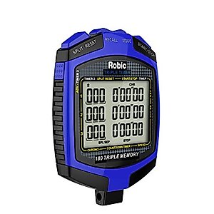Robic Double or Triple Timer, Blue/Black