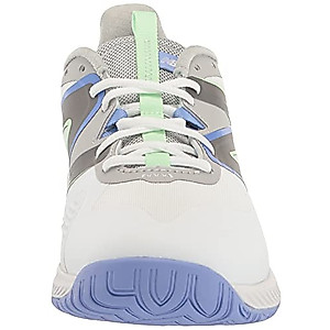 New Balance Women's 796 V3 Hard Court Tennis Shoe, Nb White/Castlerock/Vibrant Violet, 9 Wide US