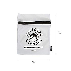 Simplify Mesh Wash Bags | Set 3 Piece | Large, Medium, Small | Laundry | Delicates | Clothing | Socks | Black and White