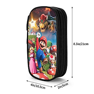 FNASFIA Super Cute Bros Backpack Pencil Case Lunch Bag 3 Piece Set Cartoon Backpack Boys And Girls' Backpack 3D Backpack