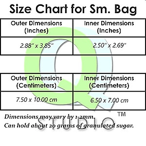 100x Premium Double-Sided Foil Mylar Flat Ziplock Bag 7.5x10cm (3x4") (Green)