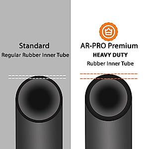 AR-PRO (2 PACK) 2.80/2.50-4 Inner Tube for Hand Trucks, Utility Cart, Lawn Mowers, Wheelbarrows, Dollys, Scooters, Replacement 2.80-4 2.50-4 Tire Inner Tube with TR87 Bent Valve Stem