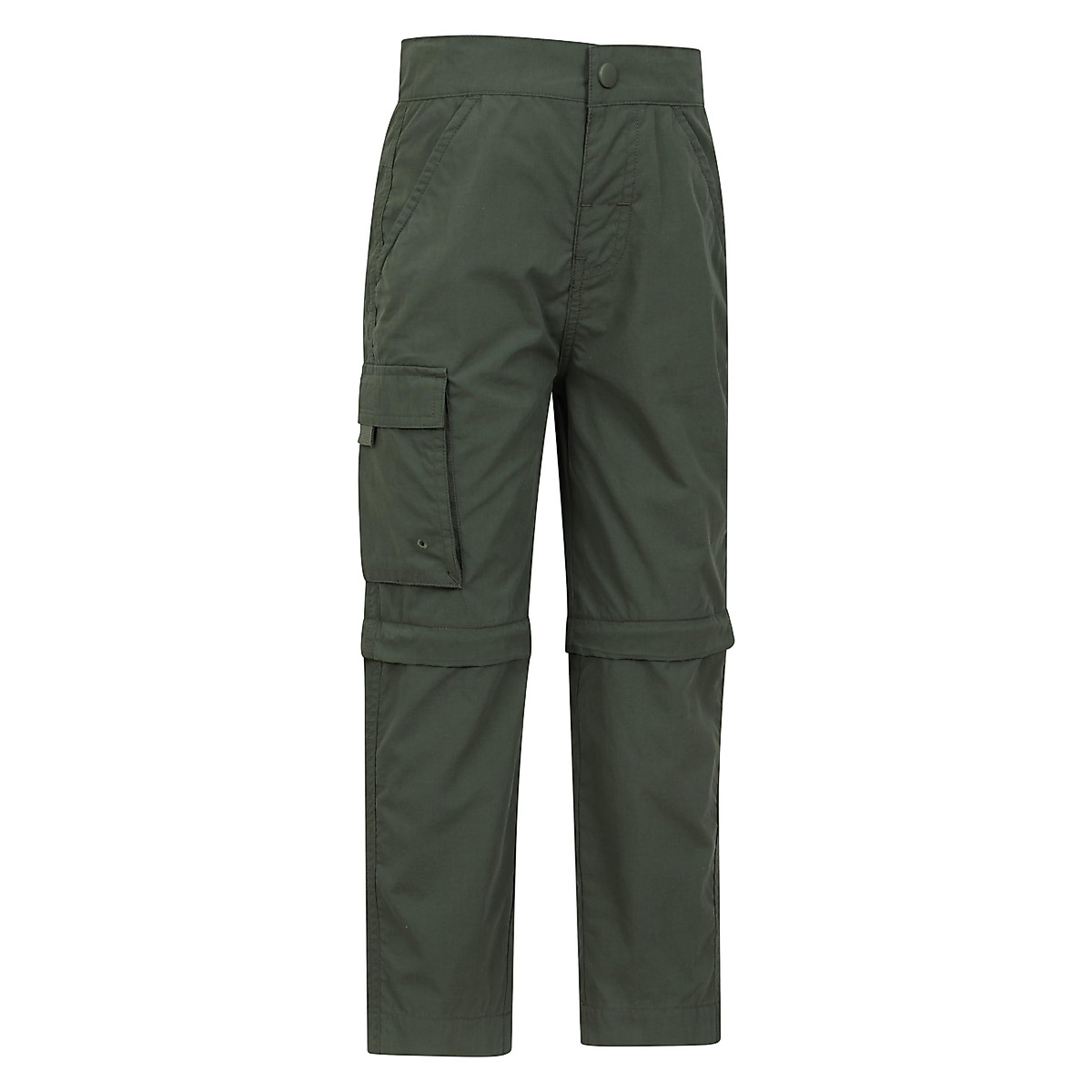 Mountain Warehouse Active Kids Zip Off Hiking Pants - Boys & Girls Khaki 9-10 Years