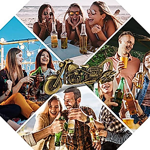 Standing Motorcycle Beer Gifts for Men, Classic Motorcycle Bottle Opener, Unique Bonze Motorcycle Gifts for Motorcycle Riders, Beer Lovers, Christmas Father's Day Gifts for Him Boyfriend Dad Husband