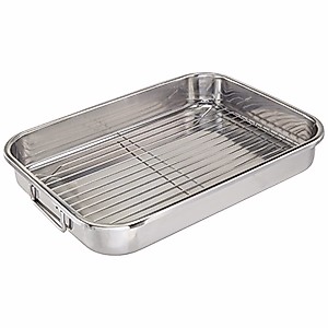 ExcelSteel 594 Roasting Pan, Stainless