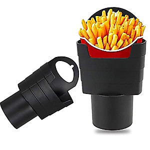 Heart Horse 2Pcs Car French Fries Cup Holder Car French Fries Holder Universal French Fries Cup Holder for Vent