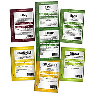 35 Herb Seeds for Planting Varieties Heirloom Non-GMO Seeds Indoors, Hydroponics, Outdoors - Basil, Lavender, Catnip, Cilantro, Oregano, Parsley, Peppermint, Rosemary and More by Gardeners Basics