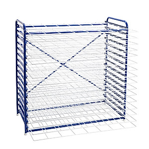 Colorations Art Drying Rack, Classroom Art Supplies, Tabletop or Wall Mount, School Art Drying Racks, Painting Stand, Studios, Homes, or Classrooms, Metal Shelves to Dry Paintings, 26" x 18" x 26"