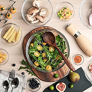 Sweejar Glass Mixing Bowls Set(set of 9),Nesting Bowls for Space Saving Storage,Great for Cooking,Baking,Prepping,Stackable Bowl Set…