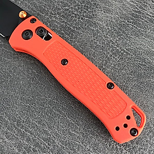 6.5in Bugout 533 Folding Knife - Axis Lock Pocket Knife with 7Cr17Mov steel Blade and Glass Reinforced Nylon Handle, Thumb Stud and Belt Clip, for EDC Camping Survival