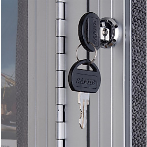 Displays2go 48 x 36 Inch Wall Mounted Enclosed Bulletin Board with 2 Doors, Locking, Aluminum (FBSW43SVLG)