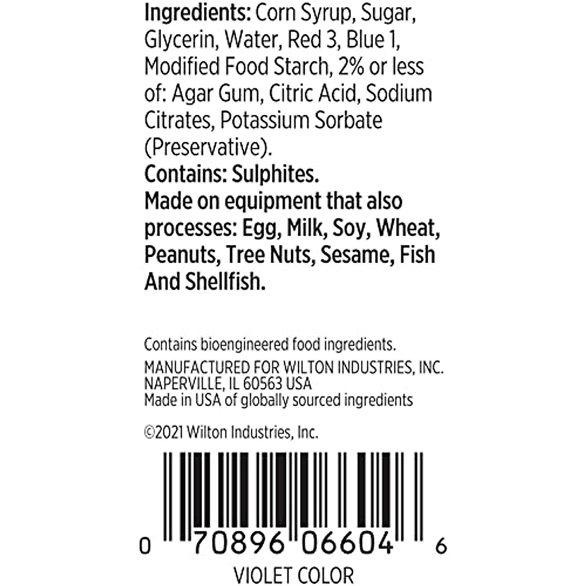 Wilton Violet Icing Color, 1 oz. Gel Food Coloring