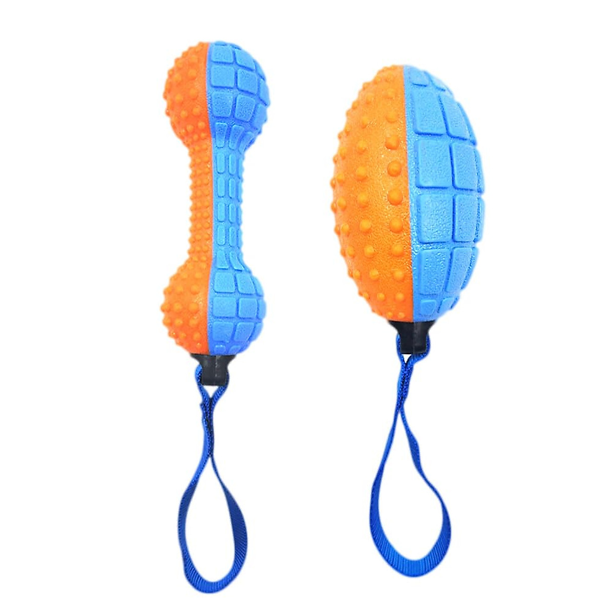 POPETPOP 2 Pack Dog Pet Chewing Toys Squeaky Sound Pet Supplies Oval and Design for Play and Boredom Relief