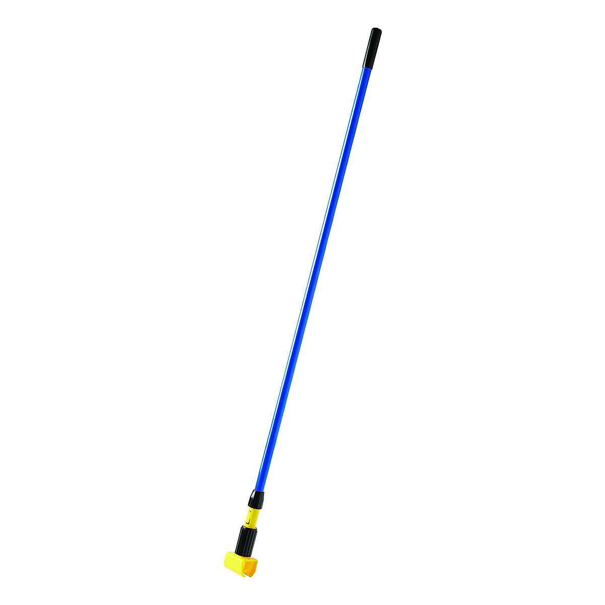 Rubbermaid Commercial Products Gripper Clamp-Style Wet Mop, 60-Inch, Blue, Fiberglass Handle, Heavy Duty Mop Head Replacement for Industrial/Household Floor Cleaning, Pack of 12