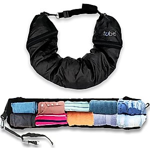 TUBE The Original Pillow You Stuff with Clothes – Transforms Into Extra Luggage Without Excess Fees - Fits Up to 3 Days of Travel Essentials - Keep Your Belongings Nearby in Case of Lost Luggage