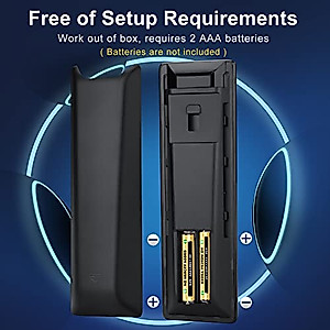 XRT122 Replacement for VIZIO-Smart-TV-Remote, Compatilbe with VIZIO D Series E Series M Series LED HDTV TVs (Pack of 2)