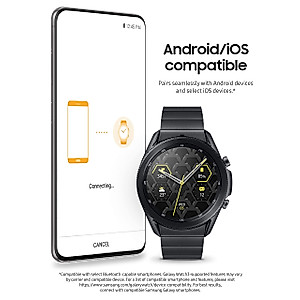 Samsung - Galaxy Watch3 R840U Titanium Smartwatch 45mm GPS Only (Renewed)