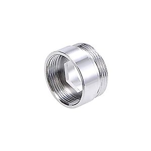 uxcell Faucet Adapter M22x1.0 Male Thread to M20x1.0 Female Thread Copper Aerator for Garden Hose 23x13mm