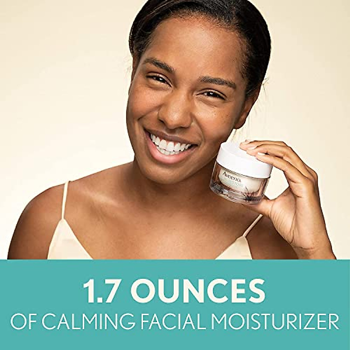 Aveeno Calm + Restore Oat Gel Facial Moisturizer Cream For Sensitive Skin Paraben-Free, 48g & Body Scrub 2fl oz Combo (FFP Packing)