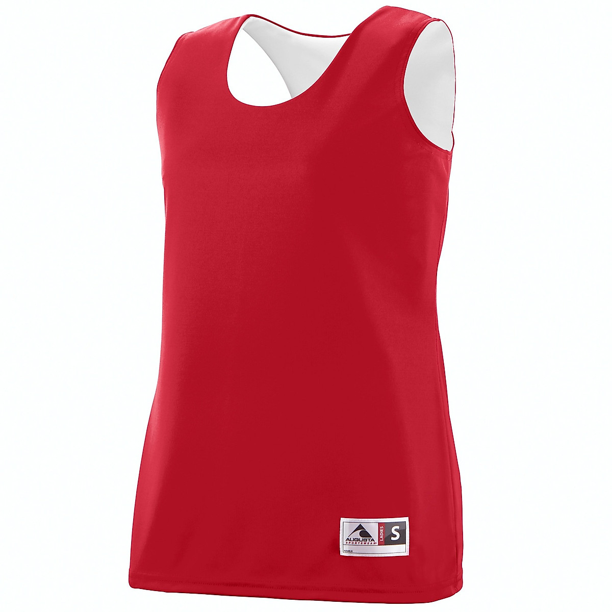 Augusta Sportswear womens Augusta Ladies Reversible Wicking Tank Sleeveless, Red/White, Large US