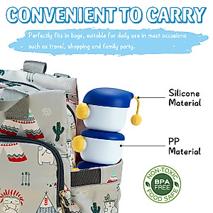 Baby Formula Dispenser Travel on The Go, Baby Formula Containers for Travel Storage, Baby Milk Powder Dispenser for Baby Formula, Formula Holder for Travel with BPA Free, Non-Spill, 3 Compartments