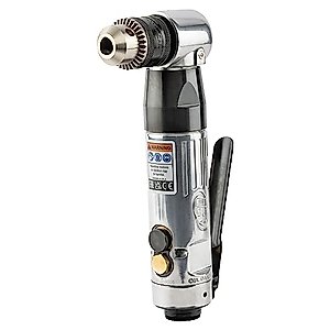 Ingersoll Rand 7807R-A - 3/8" Keyed Chuck, Right Angle Reversible Air Drill, 1800 RPM, 0.33 HP