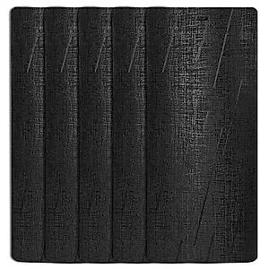 DALIX Silky Black Vertical Blind Texture Slats Sliding Door 82.5 Qty 5 Pack