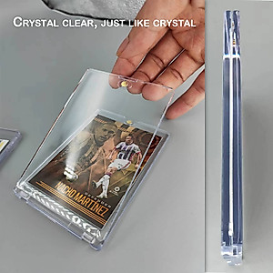 25 Pack One Touch Magnetic Card Holder 35PT,Protective Sleeves for Trading Card, Trading Card Holder Fit for Baseball Card, Sports Cards(25PC-SSR)