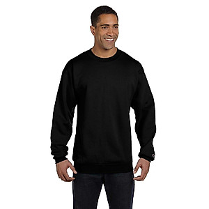 Champion Adult 50/50 Crewneck Sweatshirt, Black - Size 3X-Large