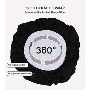 Mattress Protector Waterproof Twin XL Full Queen King Super King Size Mattress Cover Washable Soft Microfiber Fitted 17.71" Deep Pocket Bed Mattress Pad Cover