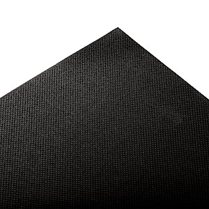 Lyellfe Black Serving Tray for Coffee Table, Decorative Ottoman Tray with Handles, 17x12 Inch Rectangular Alligator Faux Leather Tray for Living Room, Bed, Dressing Table