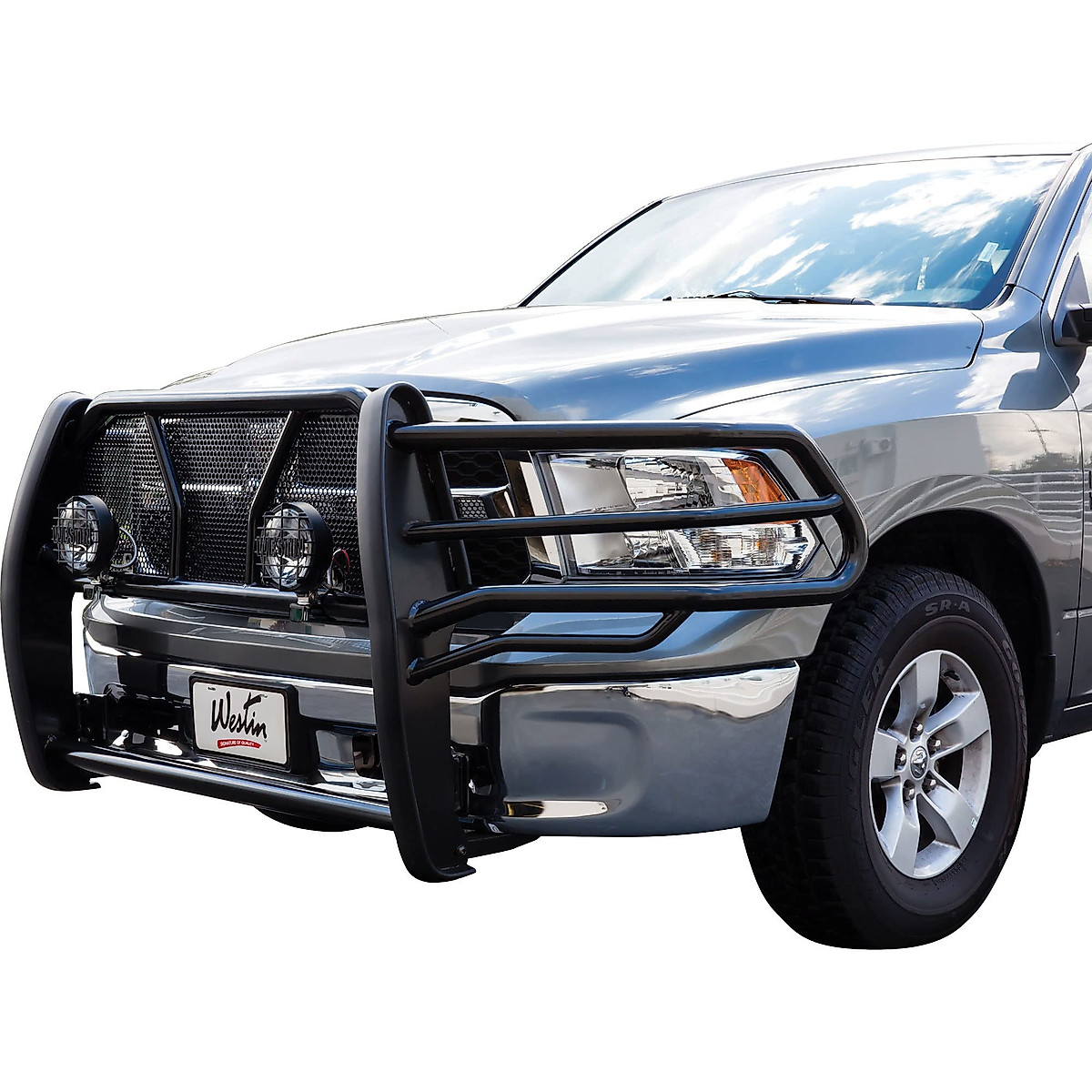 Westin 57-3555 Black HDX Grille Guard fits 2010-2018 Ram 2500 3500