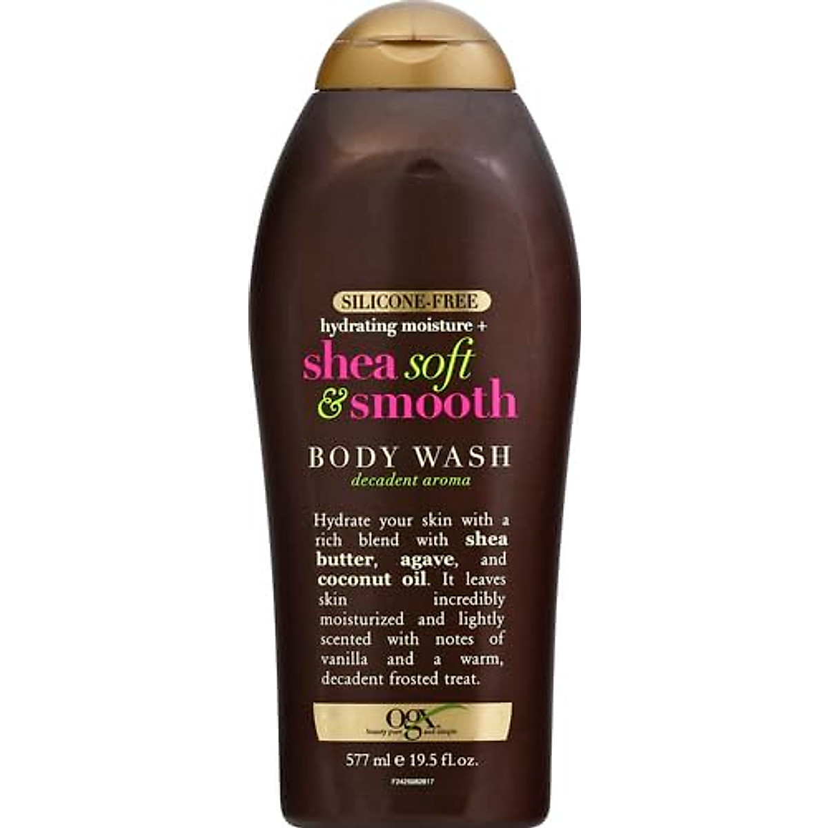 OGX Hydrating Moisture + Shea Soft & Smooth Body Wash, 19.5 Fl Oz