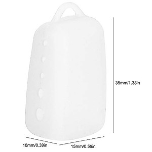 Toothbrush Protective Cap, Silicone Toothbrush Protective Case, Toothbrush Head Cover, Durable Portable for Home Travel Camping Protecting(Transparent white)