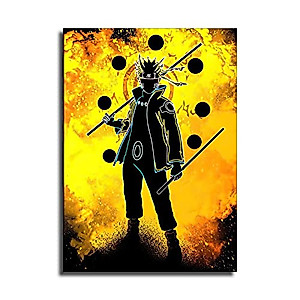 Anime Posters Anime Canvas Wall Art for Room Anime Wall Decor for Bedroom (Naruto 3,12×18 inch-No Framed)
