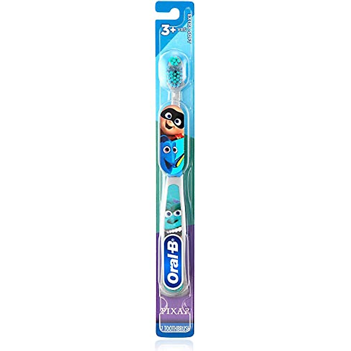 Oral-B Kids Manual Toothbrush, Monsters Characters, for Children and Toddlers 3+, Extra Soft Bristles - Pack of 6 (Characters Vary)
