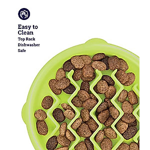 Catstages Kitty Slow Feeder Cat Bowl, Green