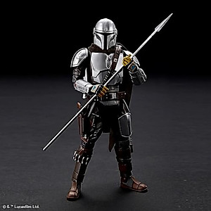 Bandai Hobby - The Mandalorian - The Mandalorian Beskar Armor (Silver Coating Ver.), Bandai Spirits Star Wars 1/12 Model Kit