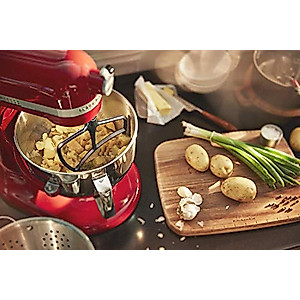 GVODE Paddle Attachment for Kitchenaid 5plus/6Qt Tilt-Head Mixer, Polished 18/8 Stainless Steel Flat Beater for Kitchenaid Stand Mixer, Flat Beater Replacement Accessories,No Coating,Dishwasher Safe