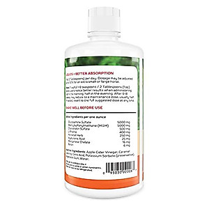 Equine Joint Health Supplement | Liquid Horse Glucosamine with MSM, Chondroitin and Hyaluronic Acid | Highly Effective Liquid Horse Joint Supplement | 1qt