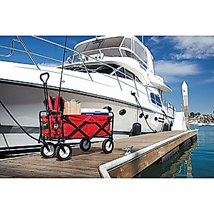 Mac Sports Folding Steel Frame Garden Utility Wagon Cart, Green (for Parts)