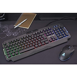 G-LAB Combo Helium - 4-in-1 Gaming Bundle - Backlit QWERTY Gamer Keyboard, 3200 DPI Gaming Mouse, in-Ear Headphones, Non-Slip Mouse Pad - PC Mac PS4 PS5 Xbox One Gamer Pack
